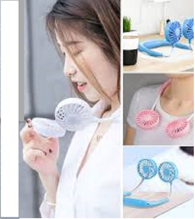 Wearable Shoulder Fan - Fans 3 Speed Adjustable Rechargeable Hands-free ...