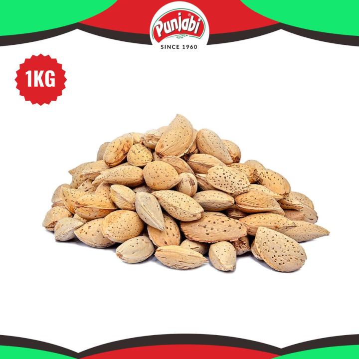 Punjabi Store Badam Kagzi (Almond In Shell) 1kg | Daraz.pk