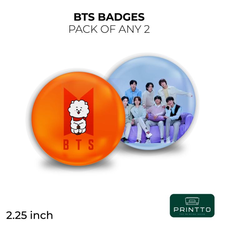 pack of 2,3 & 6 BTS Badges for Kpop Lovers and bts army | Daraz.pk