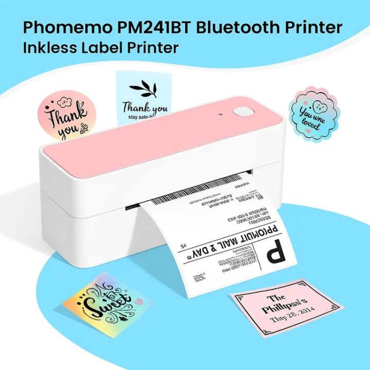 【Droshipping】Phomemo PM-241-BT Shipping Label Printer 4X6 Wireless ...