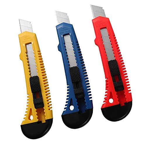 pack of 2pcs cutter Utility Sharp Blade Stationery & Craft Cutter A100 ...