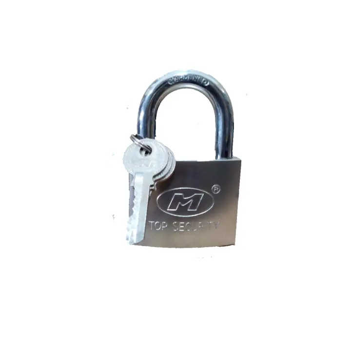 Pad Lock STAINLESS STEEL 63MM SIZE LOCK WITH ( 3-KEYS ) | Daraz.pk