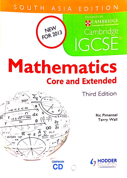 Cambridge Igcse Mathematics Core And Extended 3rd Edition By Ric Pimentel Terry Wall South Asia