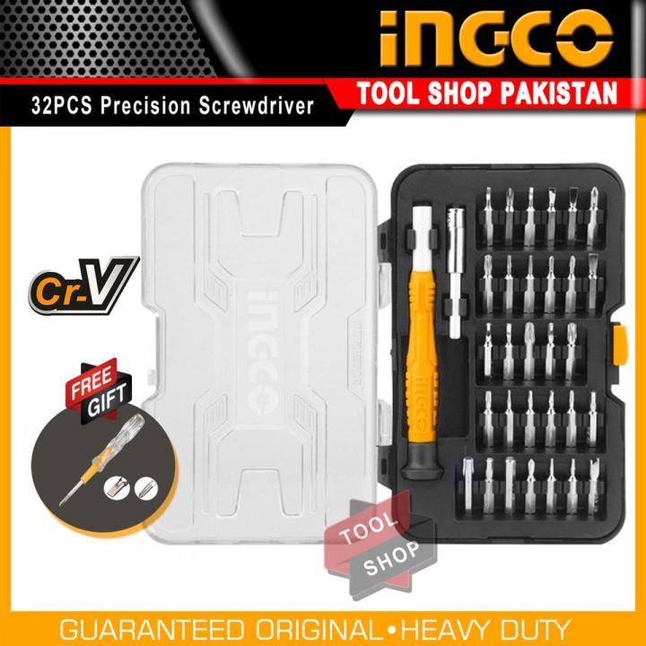 Ingco Original 32PCS Precision Screwdriver CrV and Magnetic with Free ...