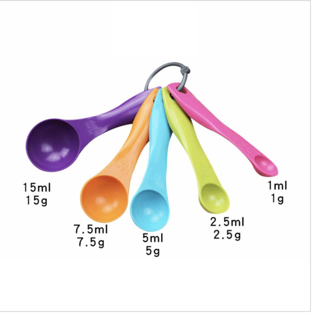 Measuring Spoons Set, 5Pcs Measuring Spoon Set - Food Safe, Accurate ...