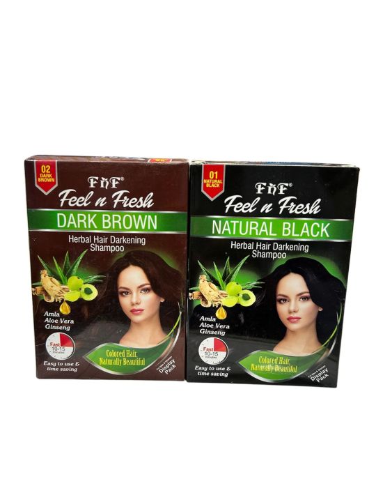 Feel n Fresh Herbal Hair Darkening Shampoo – [Choose Variant: Dark ...