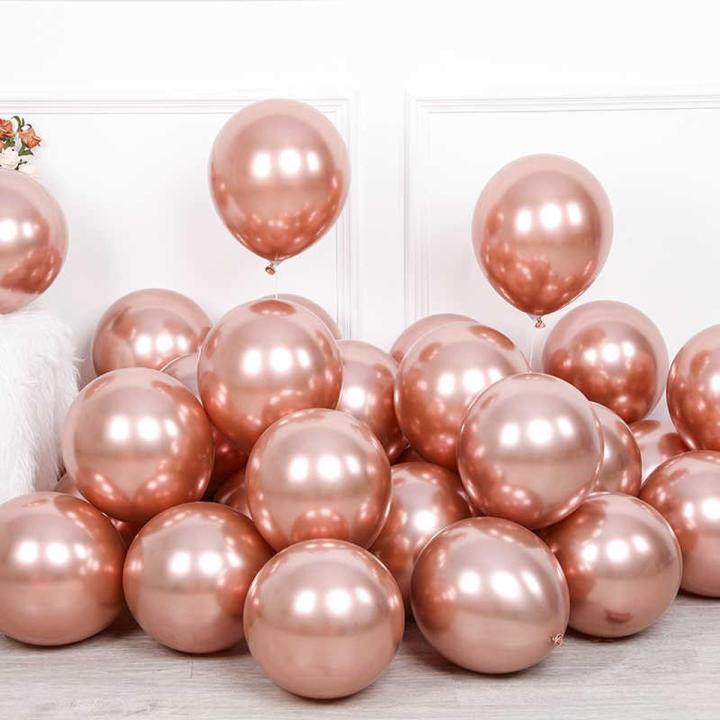 Pack of 10 High Quality Metallic Shiny Balloons for Happy Birthday ...
