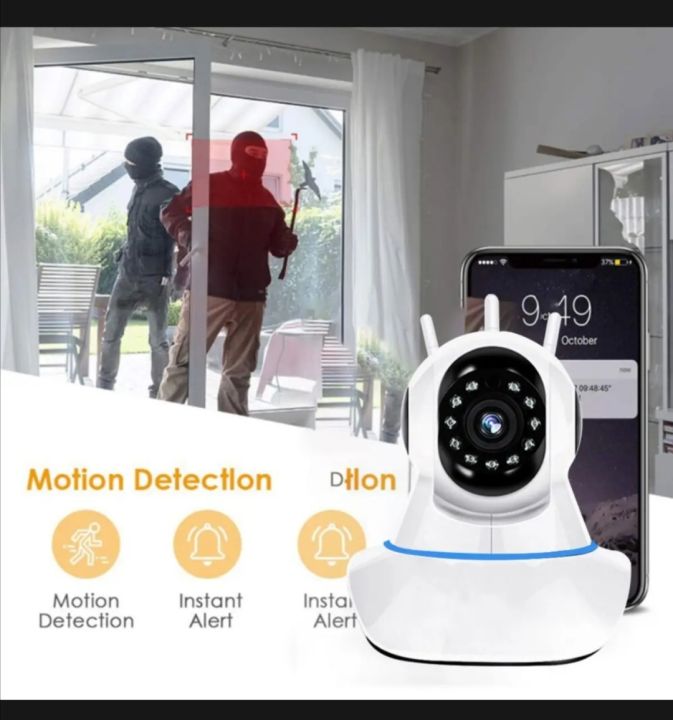 Wireless IP V380 Pro 2MP 1080P FULL HD Camera 360 view Rotatable, HD ...