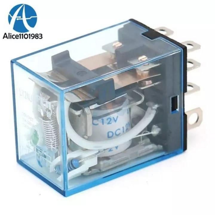 Transparent Shell Relay DC 12V 10A Coil Power Relay LY2NJ Small Relay ...