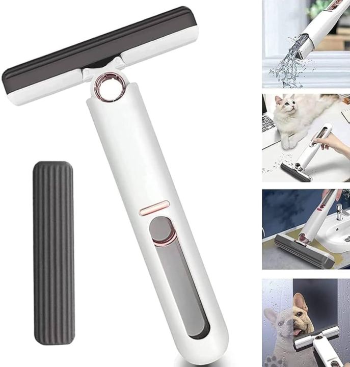 Mini Mop For Kitchen Cleaning Tools Car Desk Office SELF-Squeeze Short ...