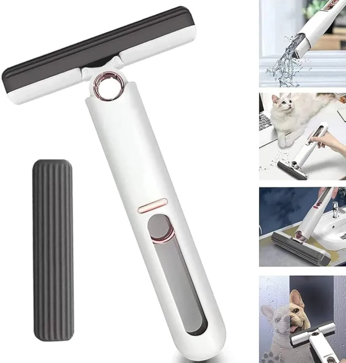 Mini Mop For Kitchen Cleaning Tools Car Desk Office SELF-Squeeze Short ...