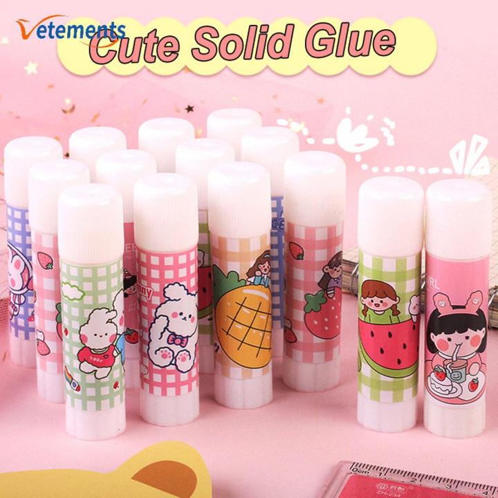 Random Pattern Cartoon Solid Glue Stick Mini Strong Adhesives Glues ...