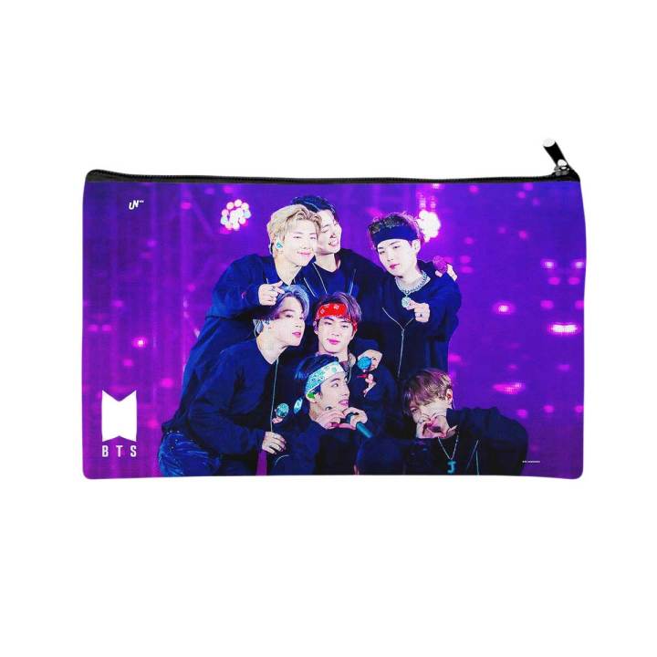BTS Pencil Pouch For Girls (Digitally printed on Cloth) By Zezo | Daraz.pk