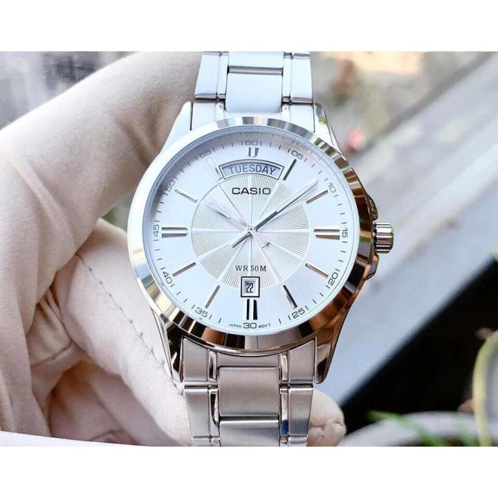 Original Casio - MTP-1381D-7AVDF - Stainless Steel Wrist Watch for Men ...