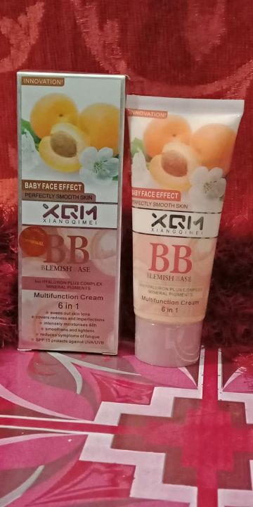 XQM BB Cream Blemish Base 6 in 1 Multifunction Cream Baby Face ...