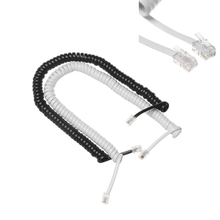 Receiver Spiral Copper Cable Connector Wire Phone Curve Telephone Cord ...