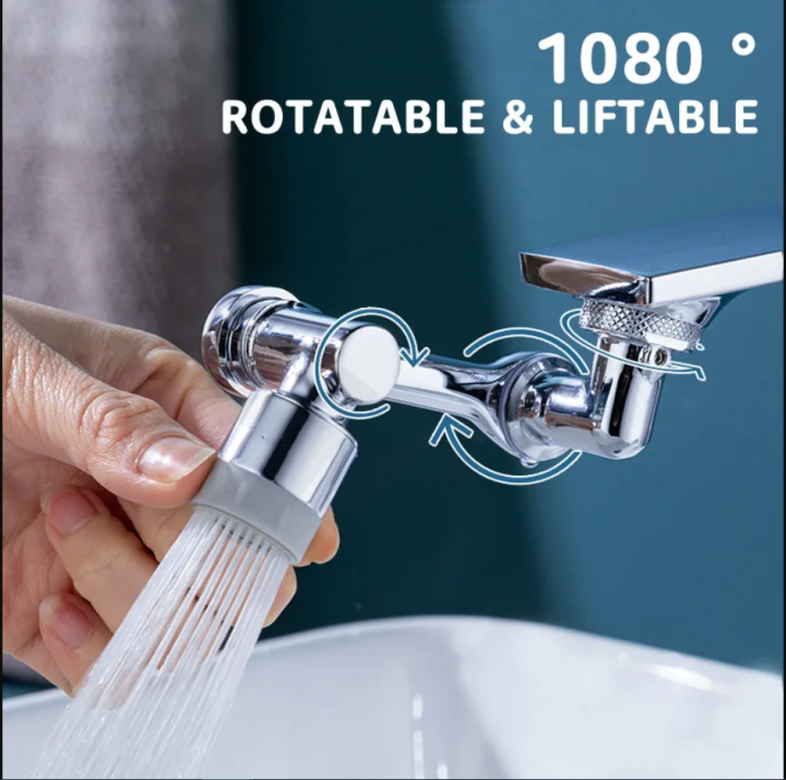 Universal 1080 Degree Swivel Extension Faucet Aerator Rotate Robotic ...