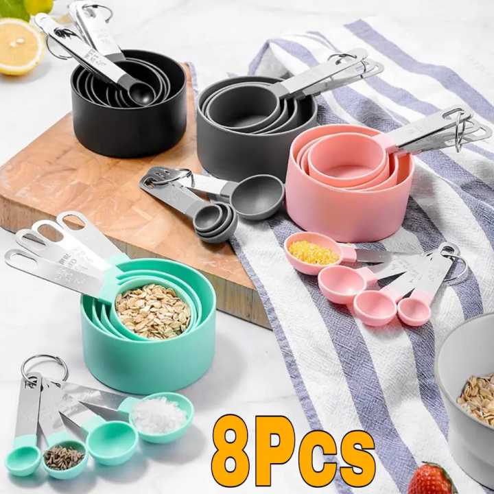 8/12Pcs Measuring Cup Spoons Set Measuring Utensils for Tea Coffee ...
