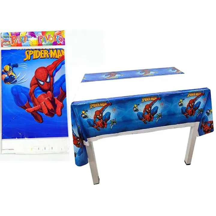 Spiderman Theme Table Cover and Cake Topper - Best Quality Spiderman ...