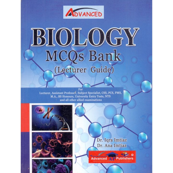 Advanced Biology MCQs Bank Lecturer Guide | Daraz.pk