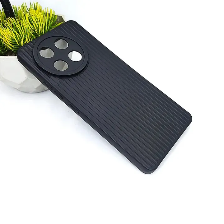 Tecno Camon 30s Lining Matte Soft Silicone Paper Back Case (Black ...