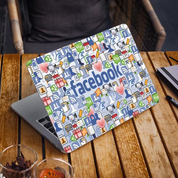 Facebook Social Media Laptop Skin Vinyl Sticker Decal, 13 13.3 14.6 15 ...