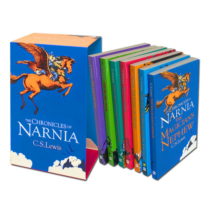 The Chronicles of Narnia 7 books set with box (The Lion The Witch And The Wardrobe) | Daraz.pk