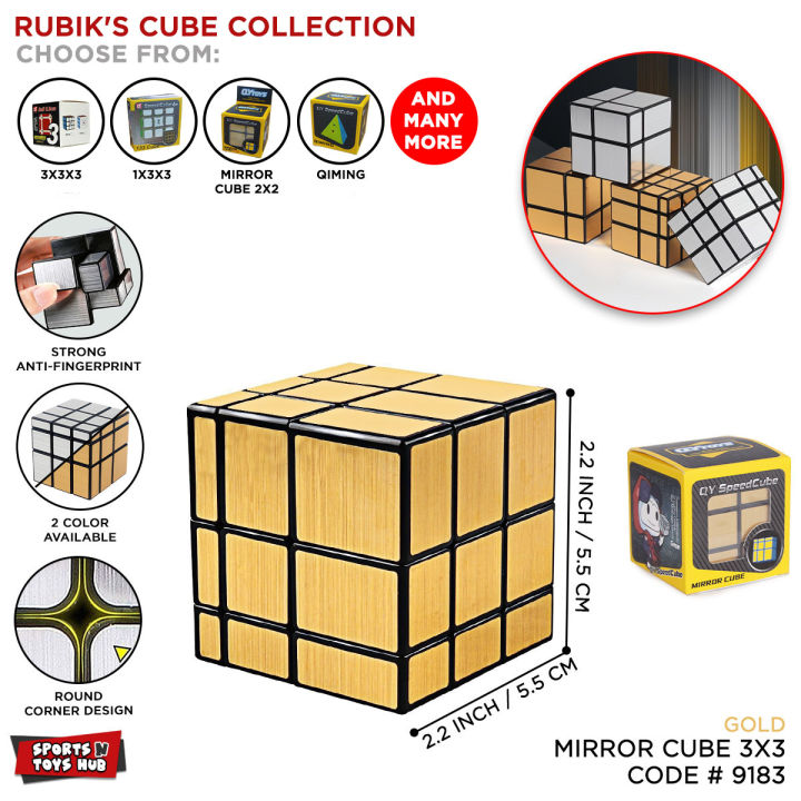Qiyi Mirrior Rubik Cube Block Speed Stickerless Puzzle Mirror Blocks ...