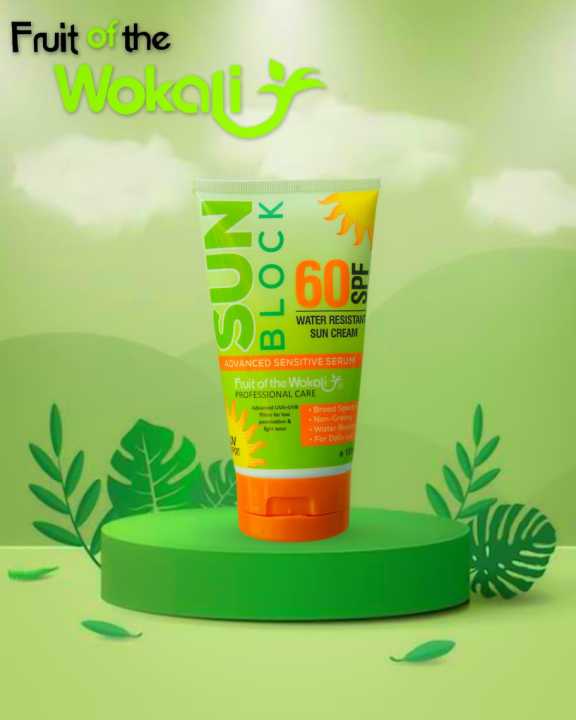 WOKALI Water Resistant Sun Cream For All Skin Types 60 SPF 150ml WKL750 | Daraz.pk