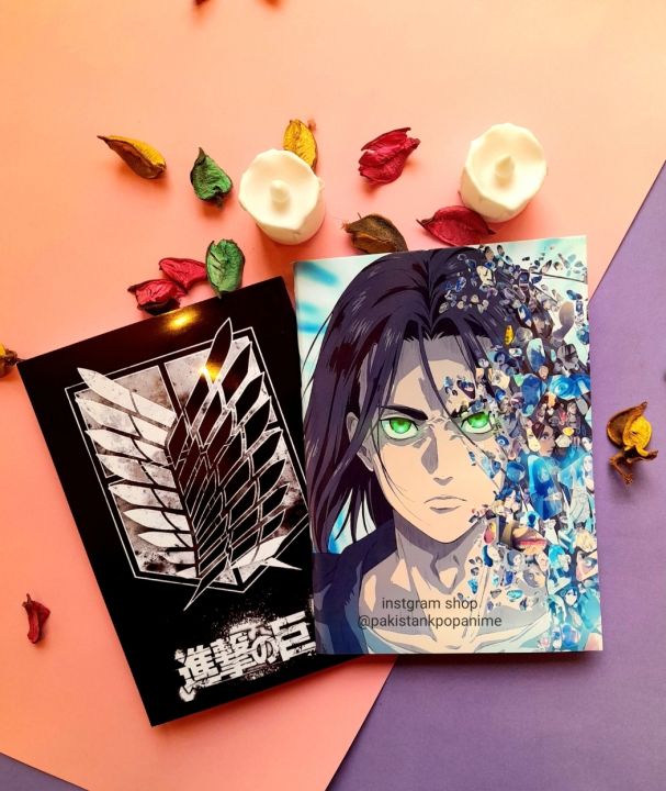 ATTACK ON TITAN NOTEBOOK 100/200 PAGES LEVI ACKERMAN EREN NOTEBOOK ... ATTACK ON TITAN NOTEBOOK 100/200 PAGES LEVI ACKERMAN EREN NOTEBOOK ...