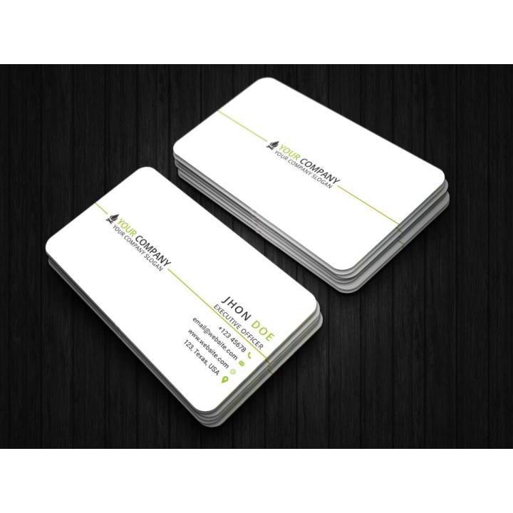 Uv Coating Round Corner Business Card / Visiting Cards | Daraz.pk