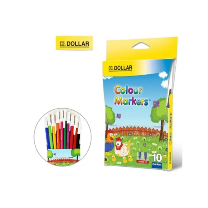 Dollar Color Marker 10's Regular Box | Daraz.pk