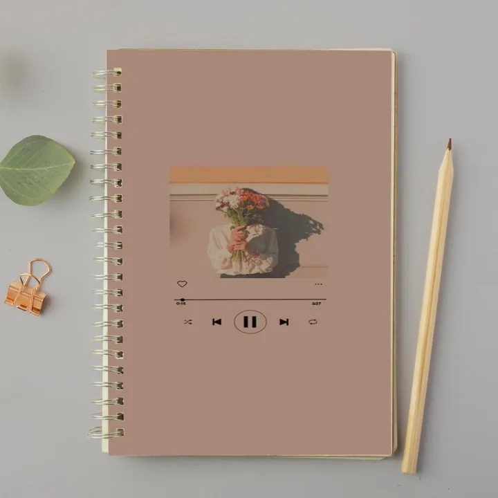 Playlist-A4 & A5 Spiral Notebook with Plastic Sheet | Daraz.pk