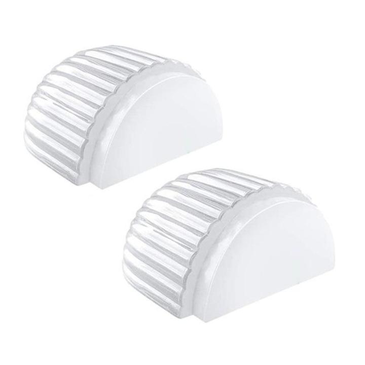 2pcs Door Stopper Transparent Acrylic Floor Door Stops Self Adhesive ...