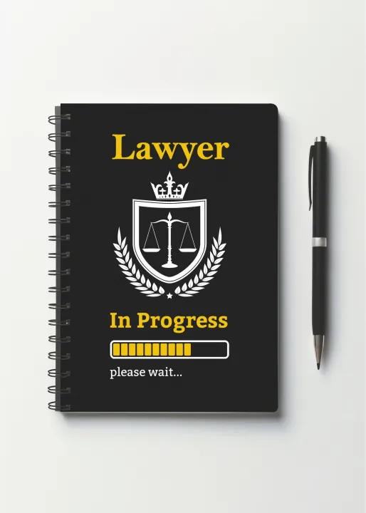 Lawyer In Progress Spiral Notebook | Law Notebook | Lawyer Spiral Diary ...