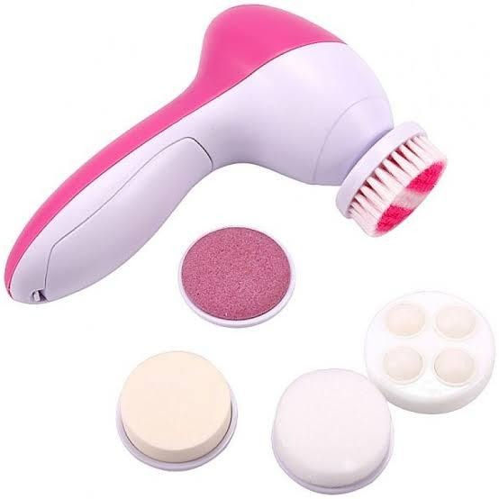 5 in 1 Facial Massager Machine | Electric Face Cleanser & Scrubber ...
