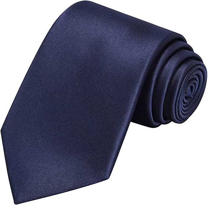 Solid Navy Blue Necktie for fashion and casual use necktie Plain | Daraz.pk