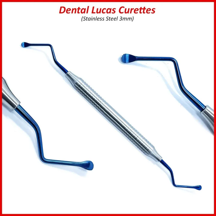 Curette Dental Bone Curettes, Serrated Spoon Premium Dental Implant ...