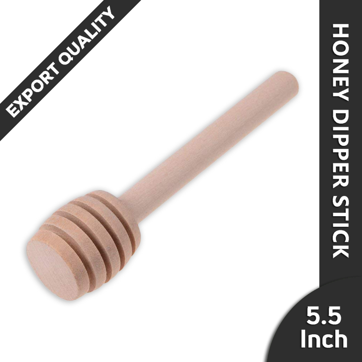 Wooden Honey Dipper Stick - 5.5 Inches | Imported Wood for Easy Honey ...