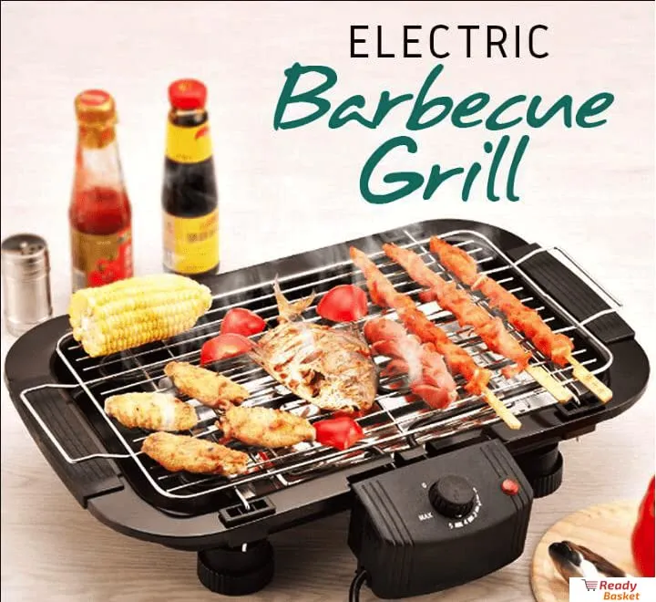 Portable 2000W Electric Barbecue Grill, Smoke Free BBQ Grill Machine ...
