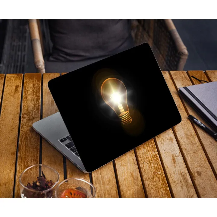 light-bulb Laptop Back Skin-Laptop Skin Vinyl Sticker, 13 13.3 14.6 15 ...