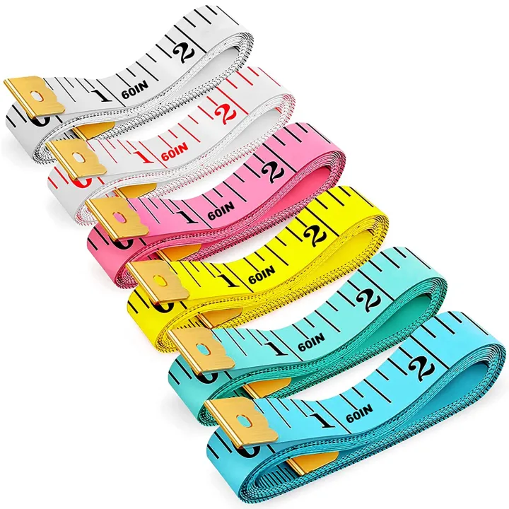 Pack of 2 pcs large 60" Inch/Metric Tape Measure Tailor Sewing Cloth ...