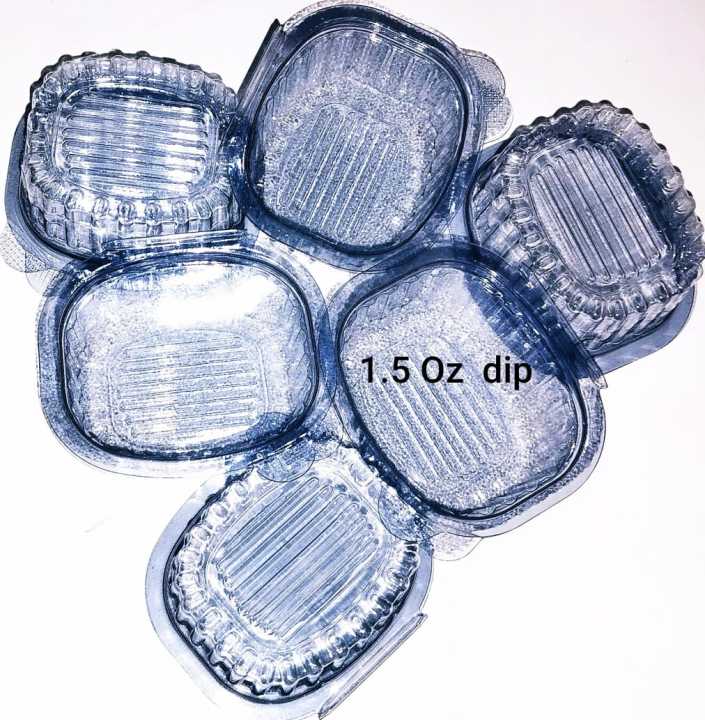 Disposable Plastic Sauce Containers Pack of 50 Transparent 45ml 1.5oz ...