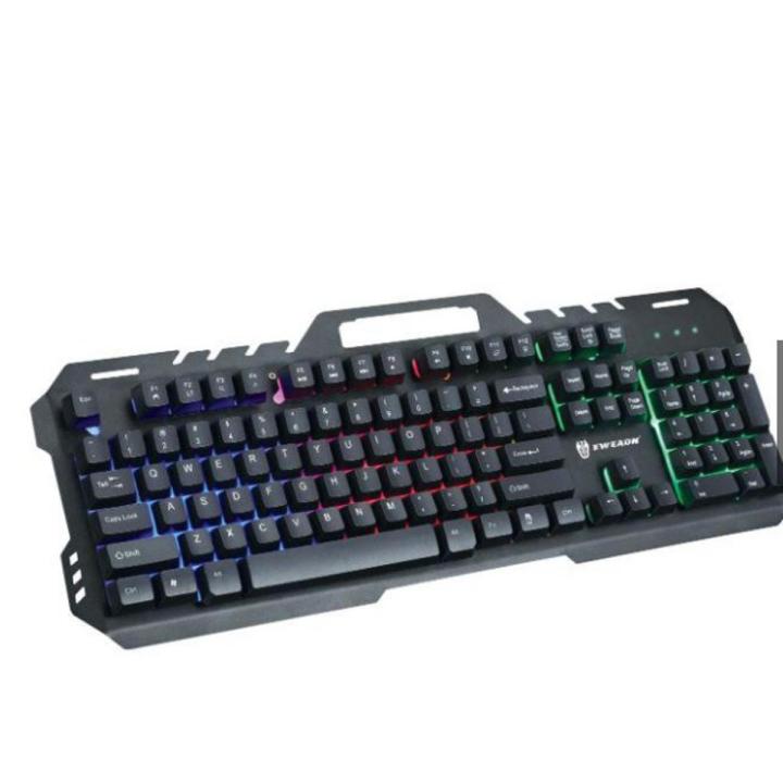 GT5 Backlight Illuminated USB Metal Gaming Keyboard | Daraz.pk