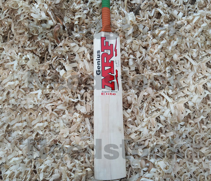 Hard Ball Cricket Bat MRF Edition Kashmir Willow Long Sixer Half Cane ...