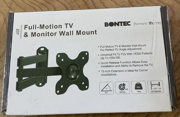 BONTEC 237 Swivel Tilt Wall Mount Bracket for T V Black New | Daraz.pk