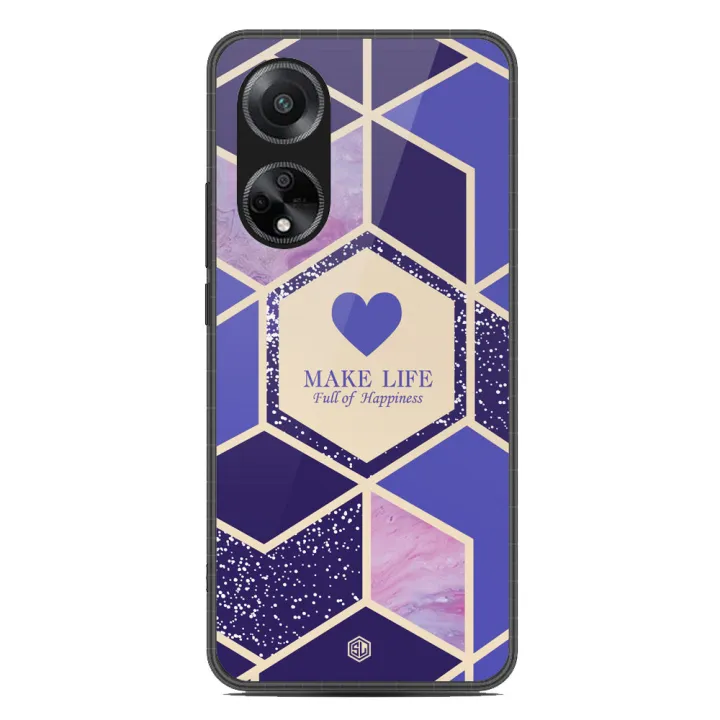 Happiness Series Soft Phone Case - Metal Case - Design 2 - Oppo F23 ...