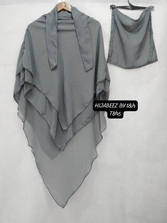 3 Layer Hijab | 3 Layers Hijab | 3 Layer Khimar Hijab | 3 Layer Nikab ...