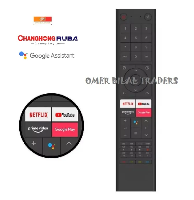 Changhong Ruba Smart (Google TV) LCD & LED Remote With Voice Cammond ...