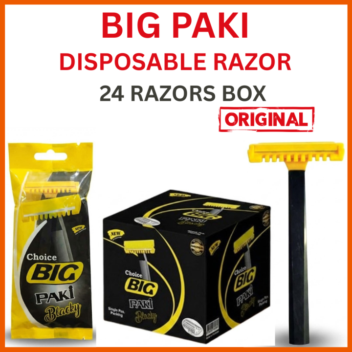 Choice Big Paki Black Razor Box (24 Razors Pack) Original Big Paki ...